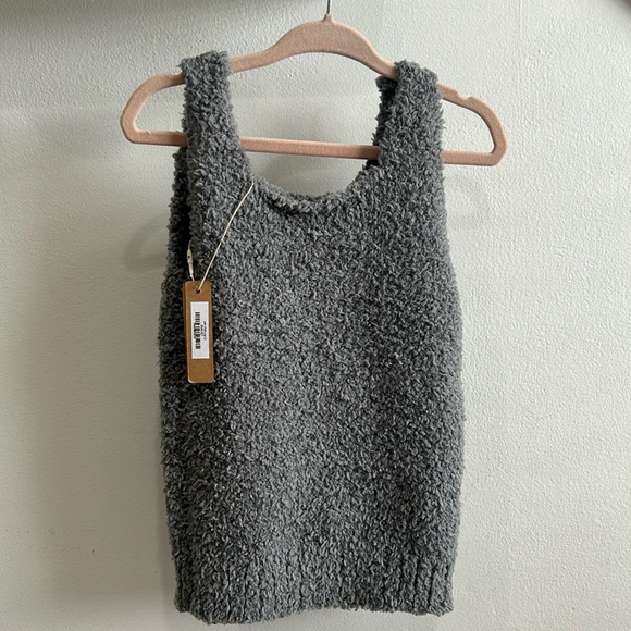 SKIMS | Shirts & Tops | Nwt Skims Cozy Tank Size 67 Color Smoke | Poshmark